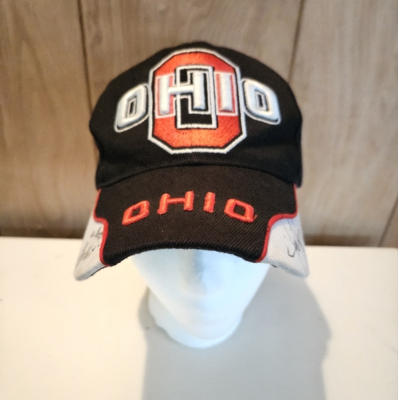 NCAA | Accessories | Ohio State Buckeyes Block O Hat Autographed By The ...